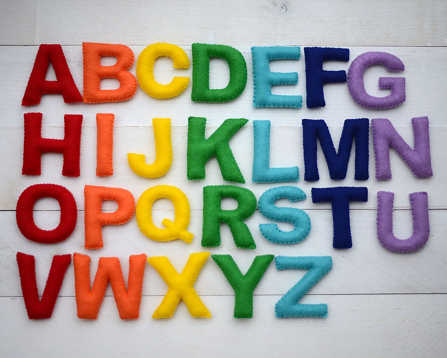 Felt Alphabet - Etsy