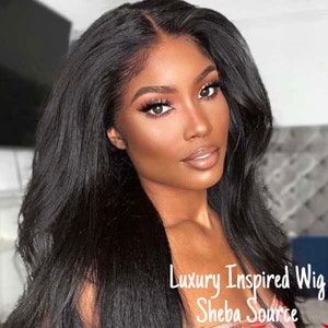 NEW! Luxury Yaki Wavy Lace Front Wig, 100% Premium Synthetic Fiber ...