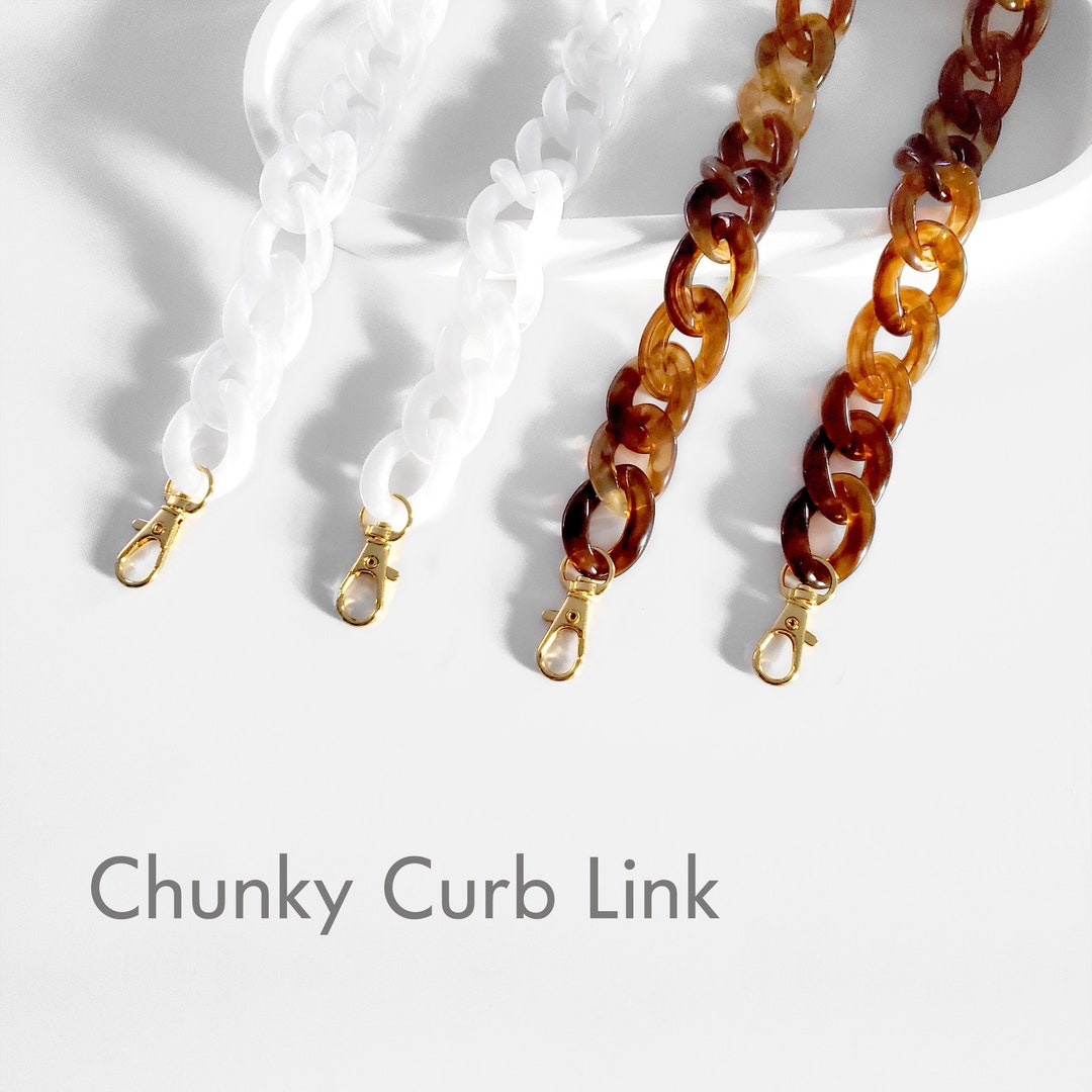 Face Mask Chain, Sunglasses Chain, Tortoise Shell Mask Chain, White ...