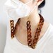 Face Mask Chain, Sunglasses Chain, Tortoise Shell Mask Chain, White ...