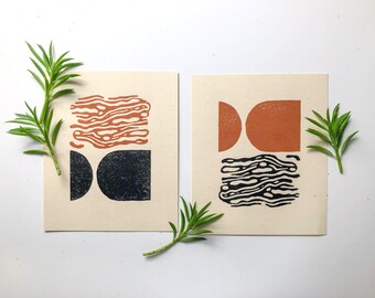Small Linocut | Etsy