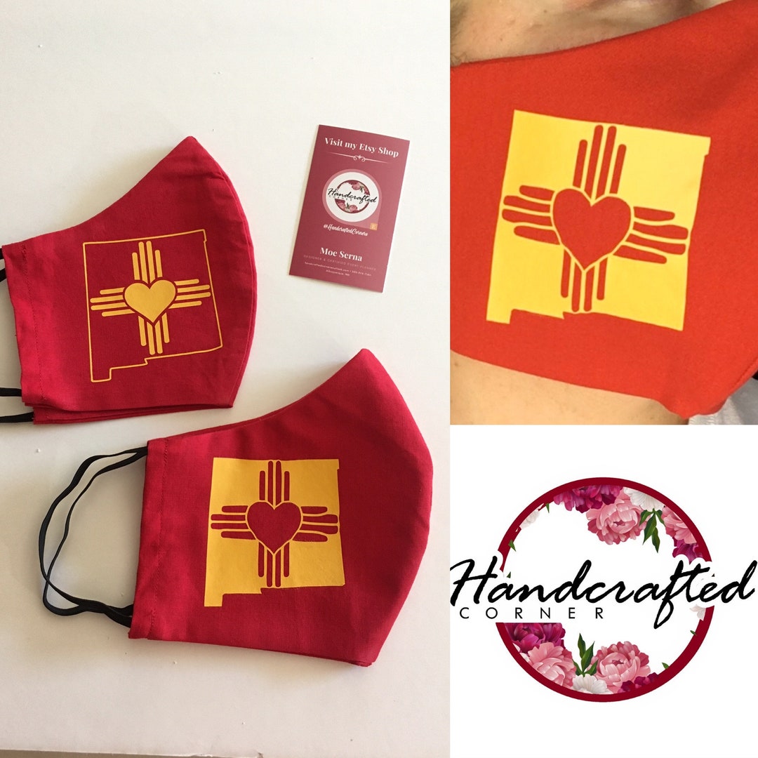 New Mexico Face Mask - Cotton Face Masks - NM Face Masks - Etsy