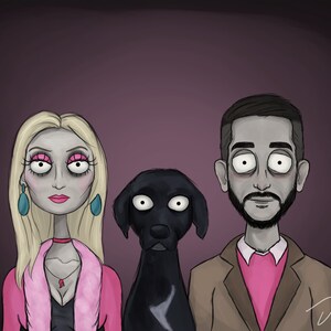 Tim Burton Custom Portraits - Etsy