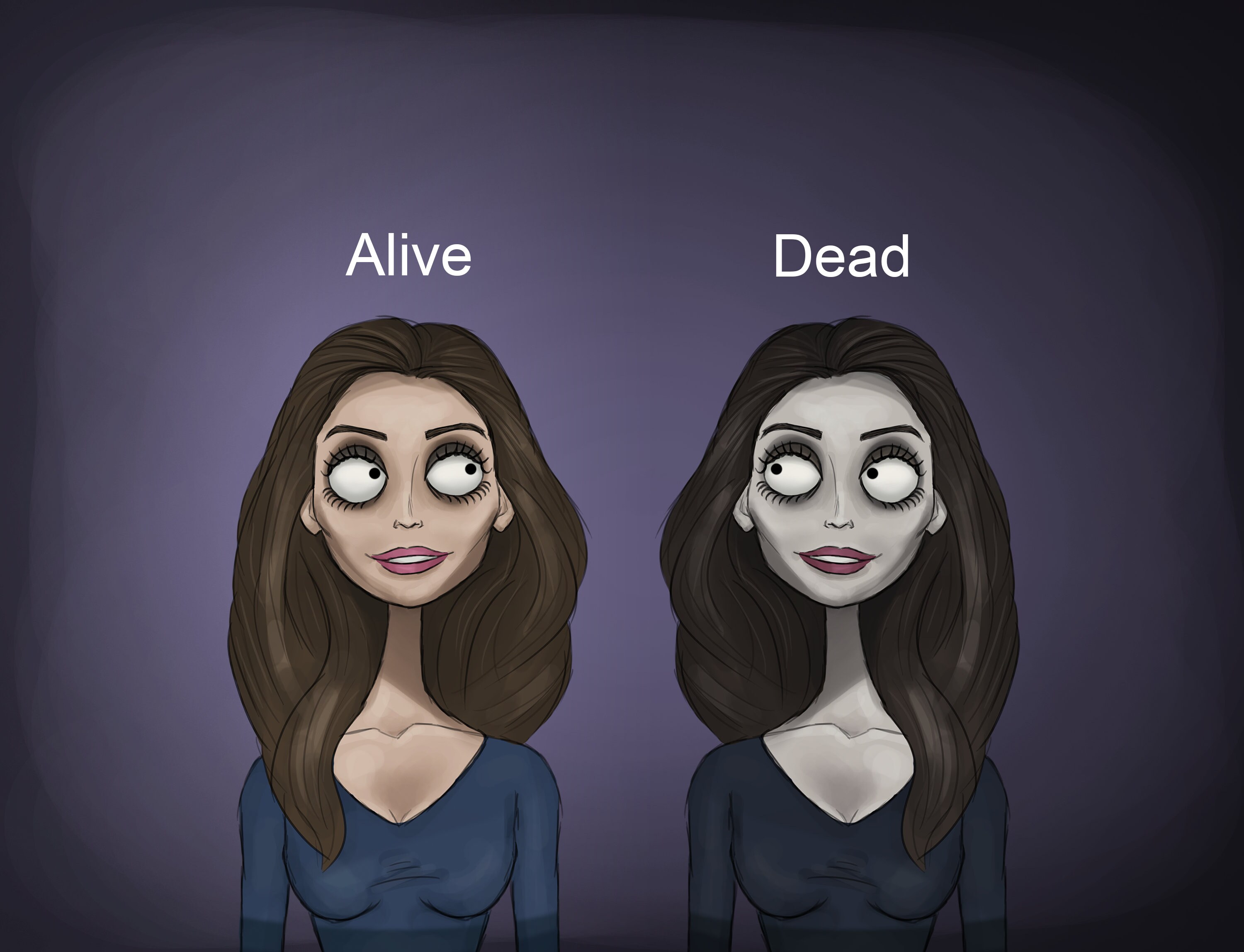 Tim Burton Custom Portraits | Etsy