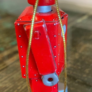 Miniature Red Atomic Robot Man Ornament/schylling - Etsy