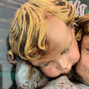 Plaster Cherub Wall Hanging/cherub Plaque Angels - Etsy