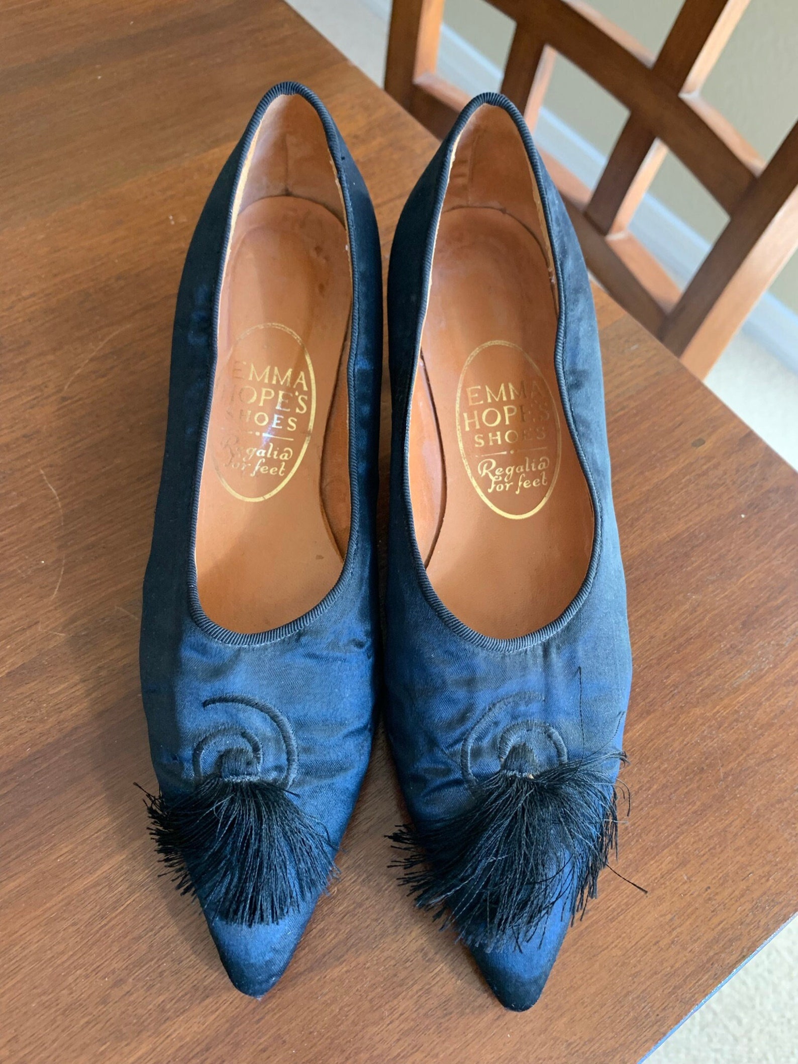 Vintage Emma Hope Satin Pumps/ Shoemaker Emma Hope Shoes | Etsy