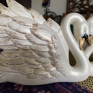 Miller Studios Chalkware Swans/swan Plaques - Etsy