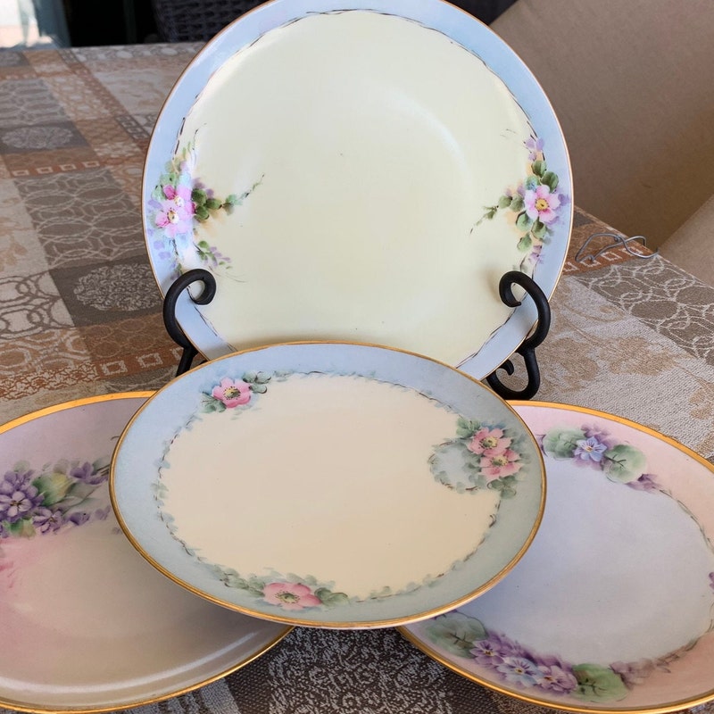 Floral China Plates - Etsy