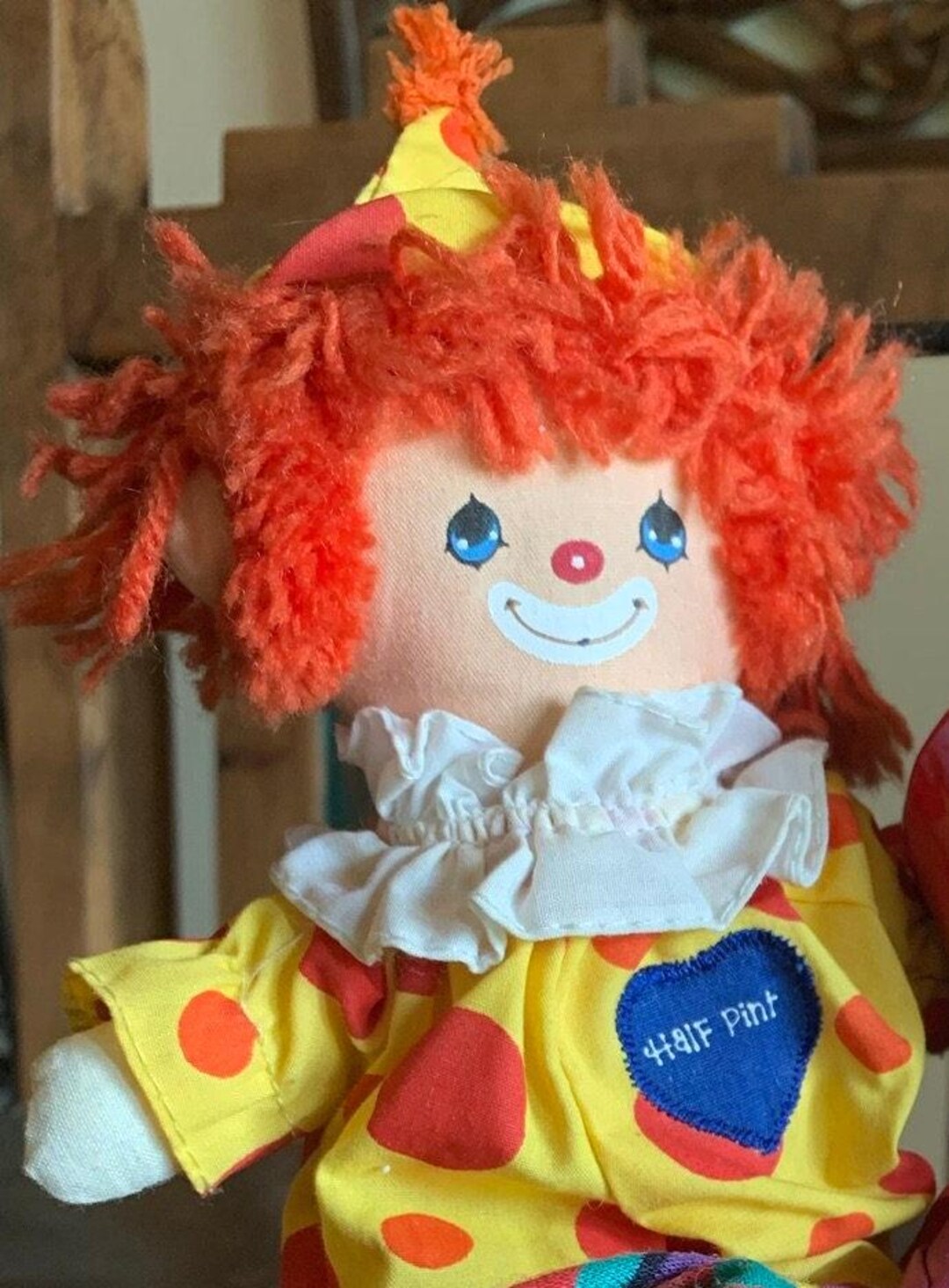 Vintage Half Pint Doll /clown /knickerbocker Toy Clown/.clown Ragdoll ...