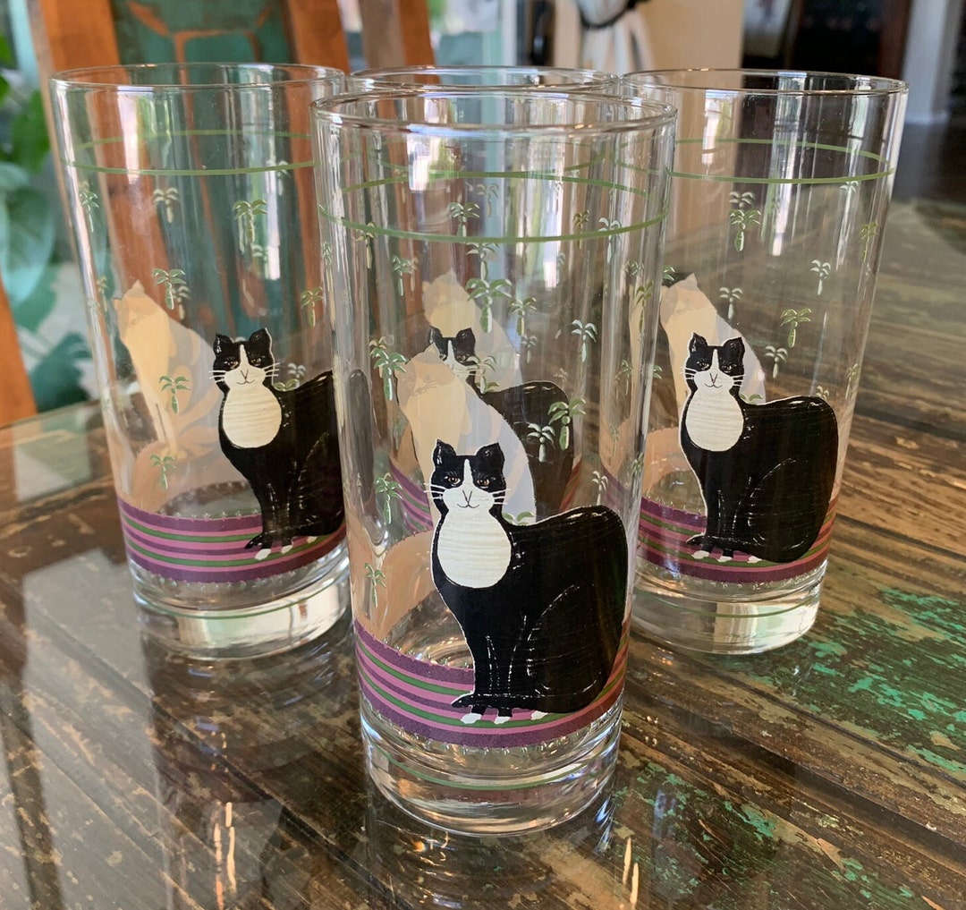Warren Kimble Cat Tumblers/set of Four Cat Collection Sakura Oneida ...