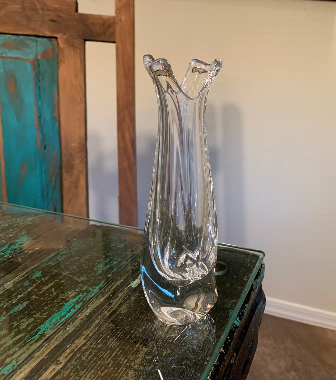 Daum Bud Vase hebe Collection/signed French Crystal Bud Vase - Etsy