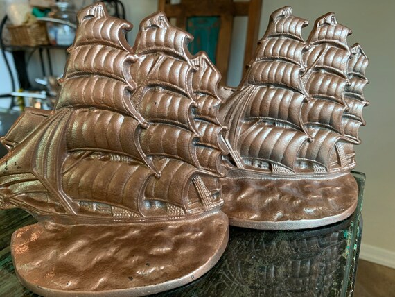 1929 Flying Cloud Schooner Cast Iron Bookends/nautical Themed - Etsy