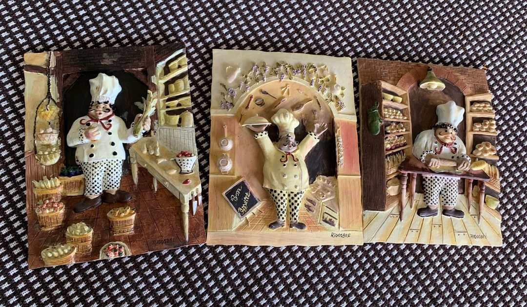 Suzan Riggsbee Art Plaques/chef and Baker Resin Wall Plaques - Etsy