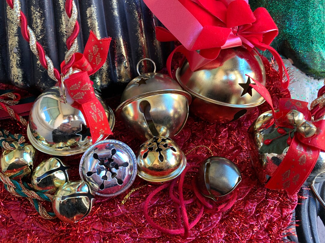 Collection of Brass Jingle Bells/all Sizes and Shapes,sleigh Bells ...