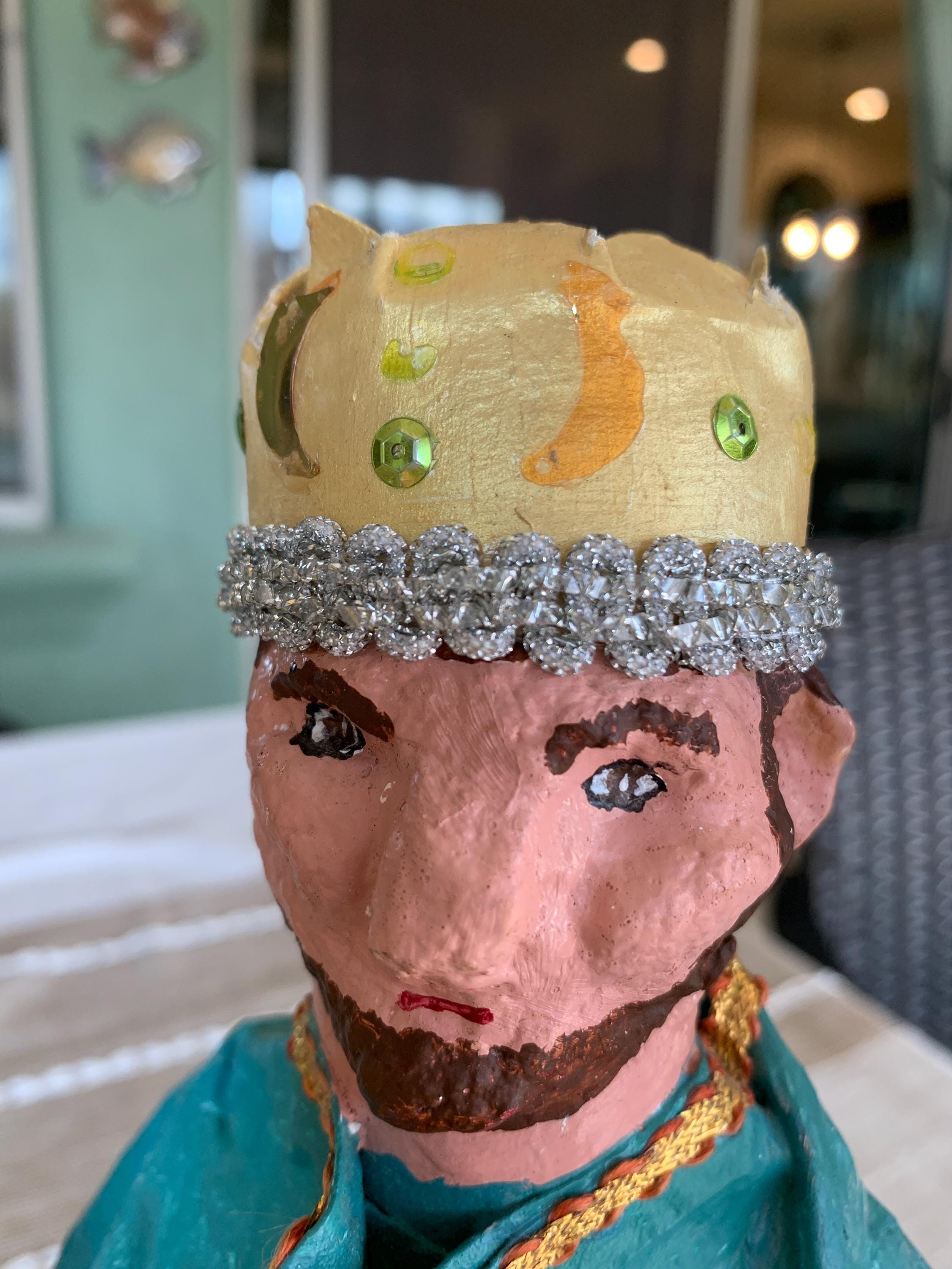 Three Kings Paper Mache Figurines/composite Wisemen Nativity - Etsy