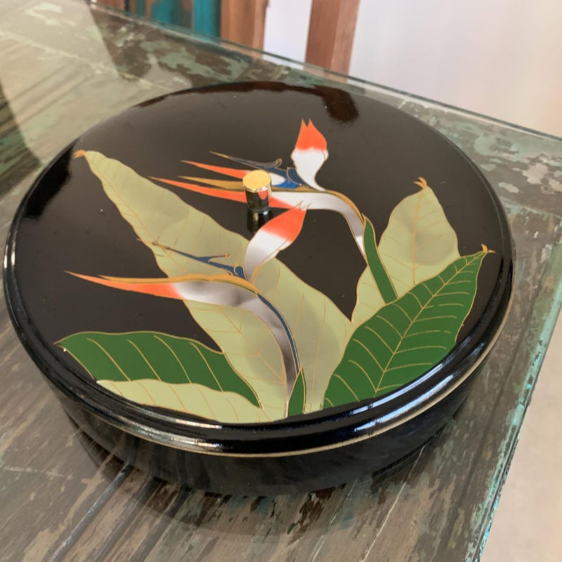 Lacquer Trinket Box - Etsy