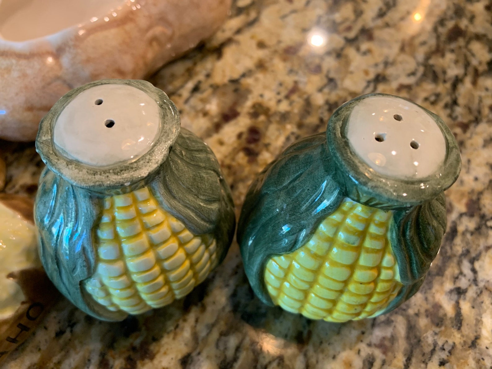 Vintage Idaho Salt/pepper Shakers/sour Cream Bowl/corncob - Etsy