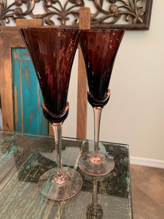 Plum Wine Glasses