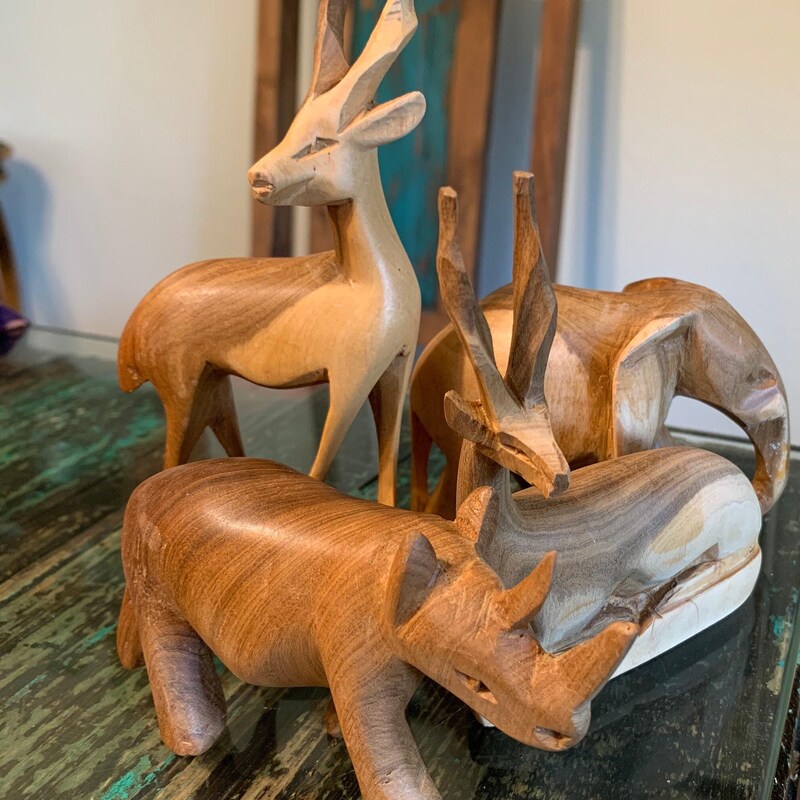 Carved Animals - Etsy