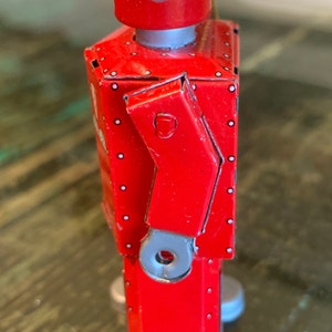 Miniature Red Atomic Robot Man Ornament/schylling - Etsy