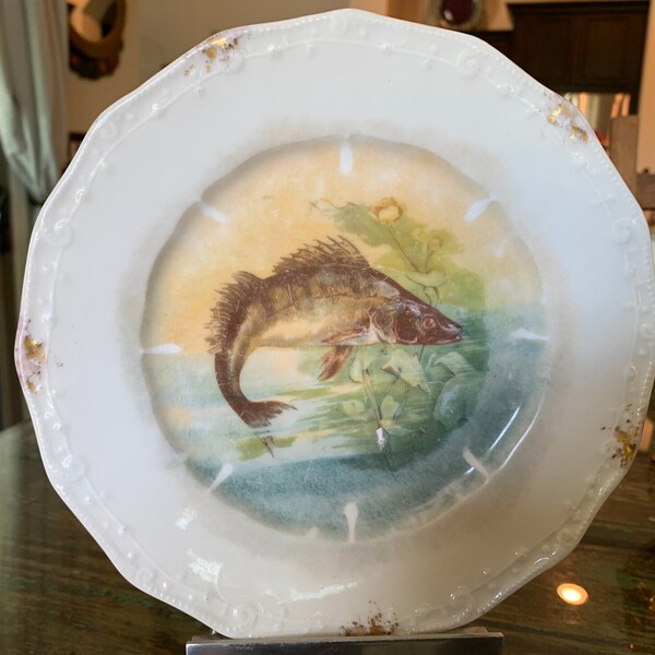 Limoges Fish Plates - Etsy
