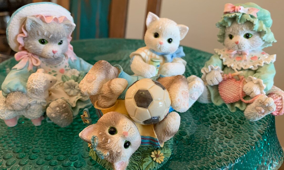 Collectable Vintage Selection of Calico Kittens/enesco Kittens Priscilla Hillman/each Kitten ...