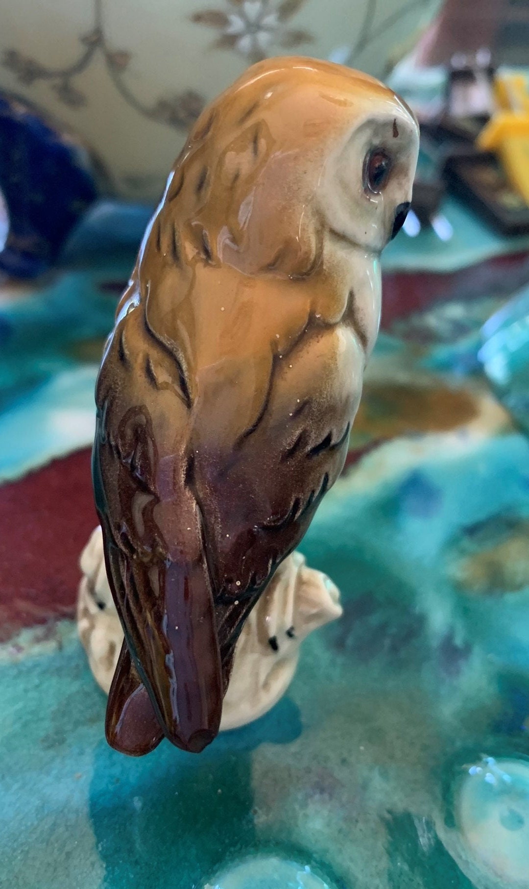 Goebel West Germany Barn Owl Figurine on a Branch 3 - Etsy