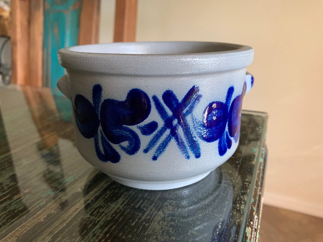 Vintage M.schiltz German Salt Glazed Pottery Dish - Etsy