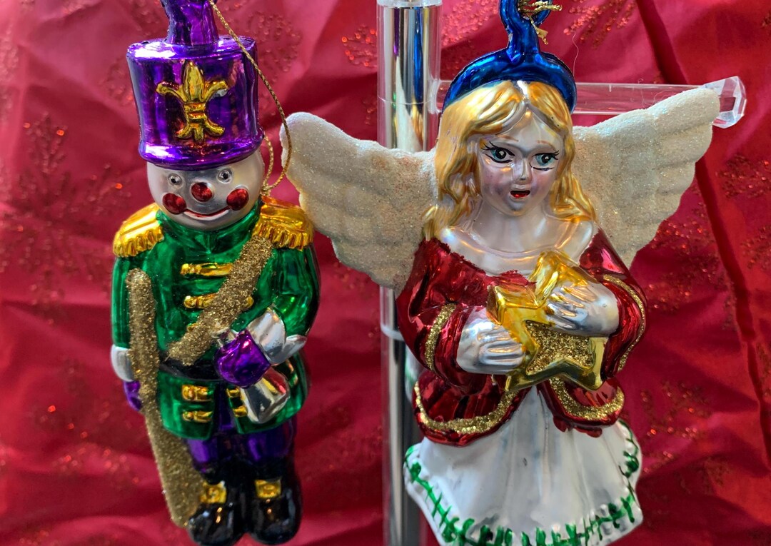 Angel and Nutcrackers Non-breakable Ornaments/plastic Angel and ...
