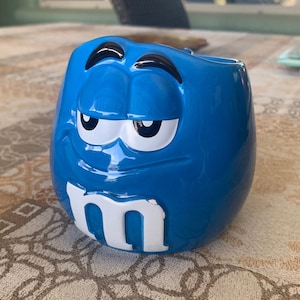 Mars Blue Figural Vintage Mug/m&m Blue 3D Facial Mug - Etsy