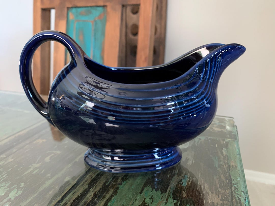 Fiesta Gravy Boat Cobalt Blue Fiestaware/open Sauce Boat Fiestaware - Etsy