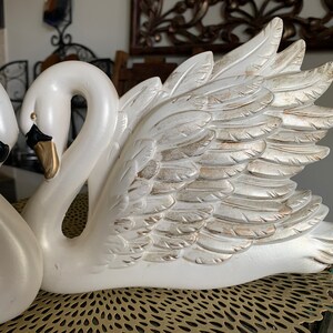 Miller Studios Chalkware Swans/swan Plaques - Etsy