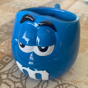 Mars Blue Figural Vintage Mug/m&m Blue 3D Facial Mug - Etsy