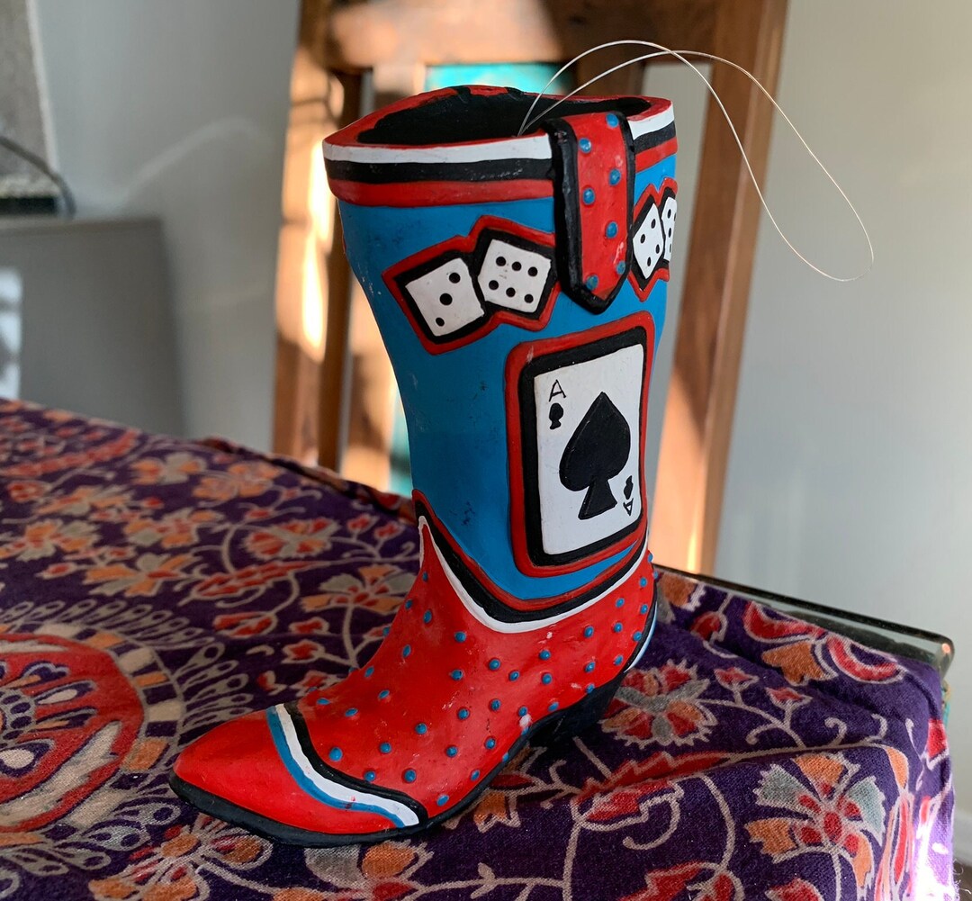 Department 56 Large Cowboy Boot Ornament - Etsy