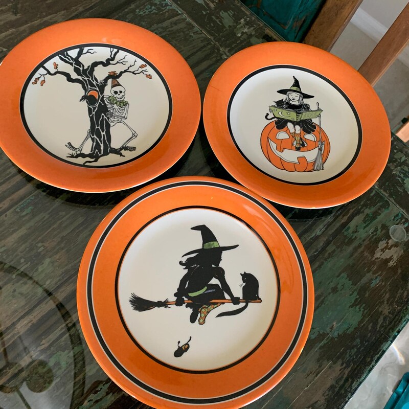 Halloween Plates - Etsy