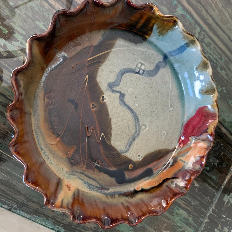 Ceramic Pie Dish - Etsy