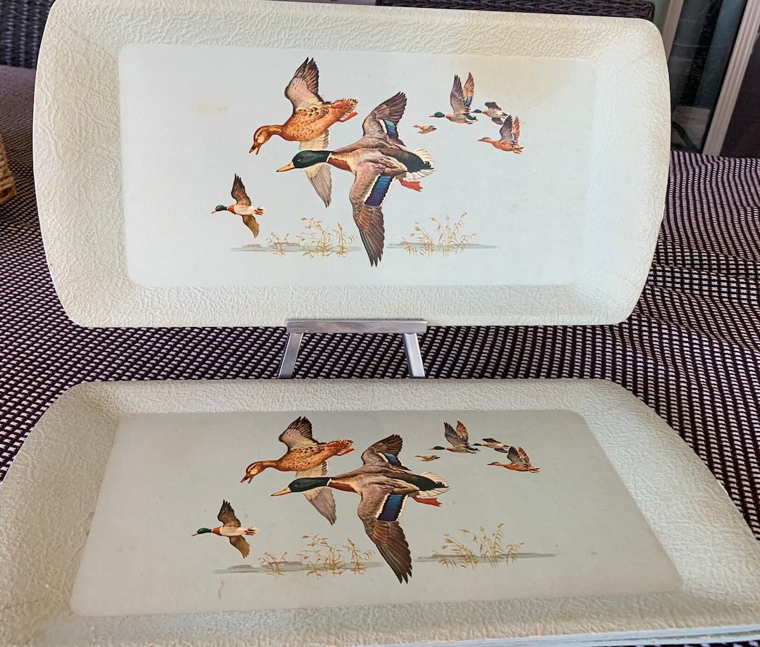 Kentley Mallard Duck Paper Mache Trays - Etsy
