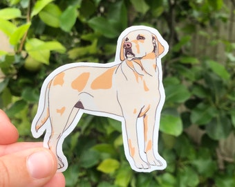 Yellow Lab Waterproof Sticker - Etsy