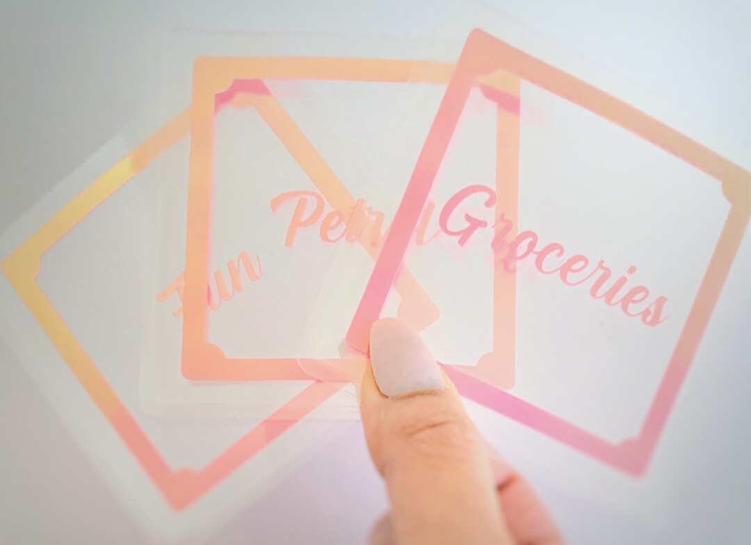 Mini Rounded Corner Laminated Cash Envelopes | Cash System Binder| Cash ...