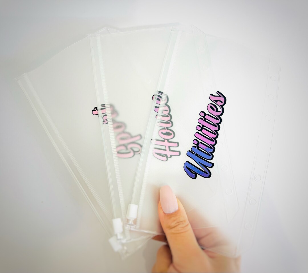 A6 [personal] Shadow Zipper Pouch | Cash Budget System | Budget Binders ...