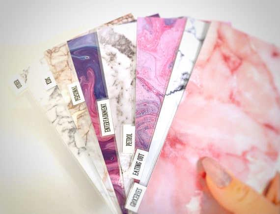 Personalised Custom Set of 7 Cash Dividers for Cash Envelope | Etsy