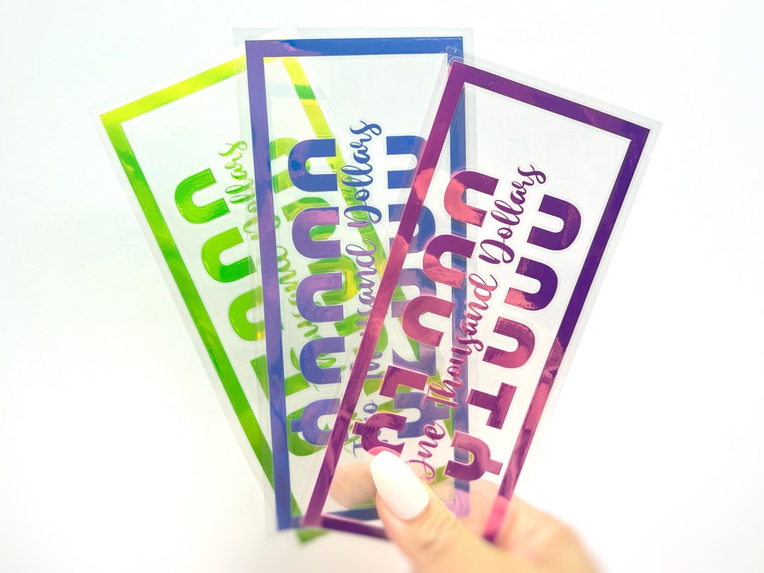 Placeholder Slips Custom Value Laminated for Cash Envelope System ...