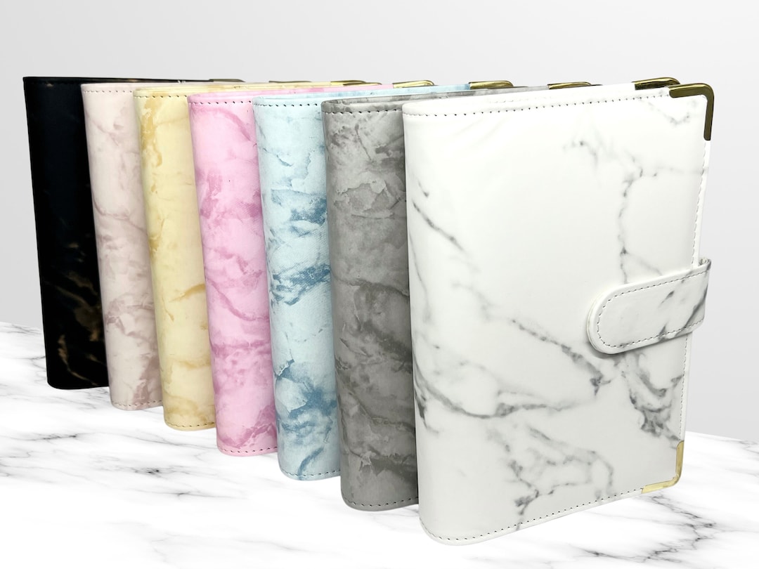 A6 [personal] Marble Personalised Budget Binder | Cash Budgeting System ...