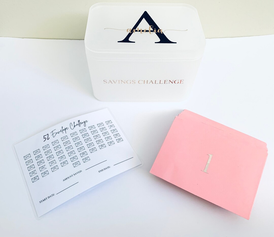 52 Envelope Savings Challenge Box | Cash Stuffing | Budget Planner ...