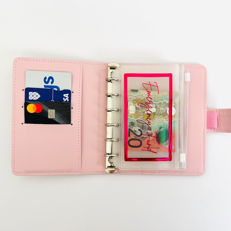 A7 [pocket] PU Personalised Budget Binder | Cash Budgeting System ...