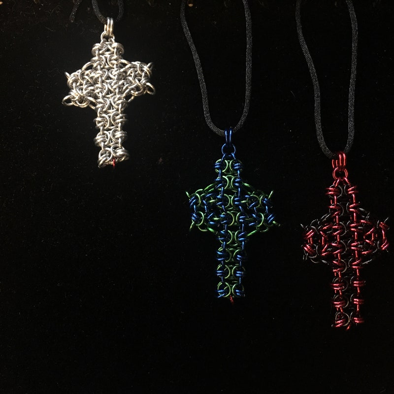 Chainmail Cross - Etsy