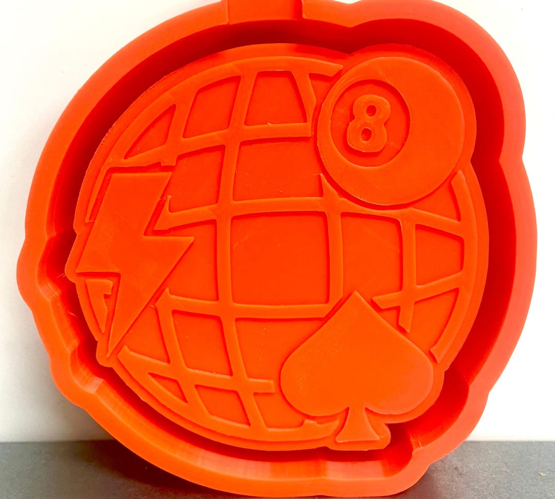 Spade Bolt 8 Ball Disco Ball Mold - Etsy