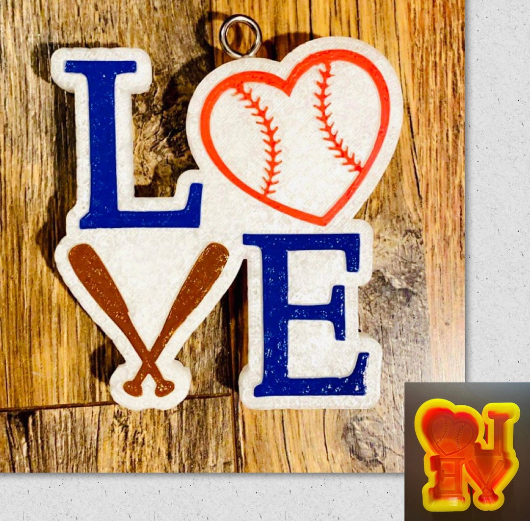 Baseball or Softball LOVE Silicone Freshie Mold - Etsy