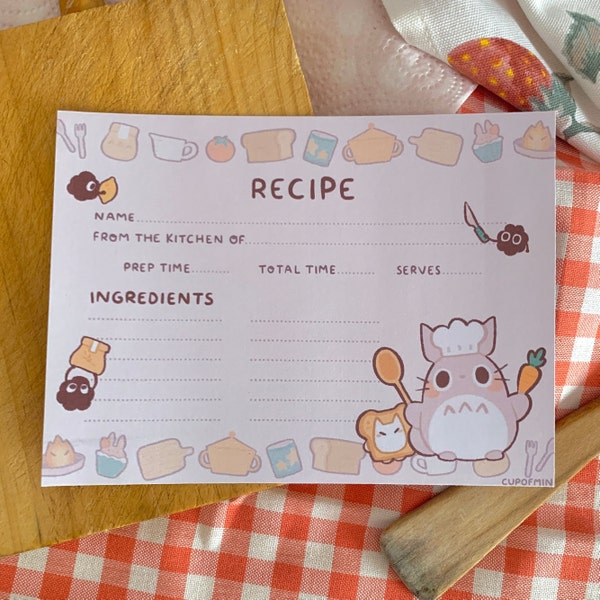 Cute Recipe Cards - Etsy